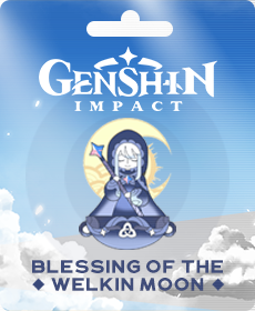 Genshin Impact Blessing of the Welkin Moon Top Up Beli | Penghantaran ...